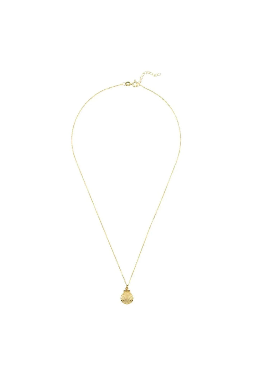 Scallop Mini Shell Necklace Gold